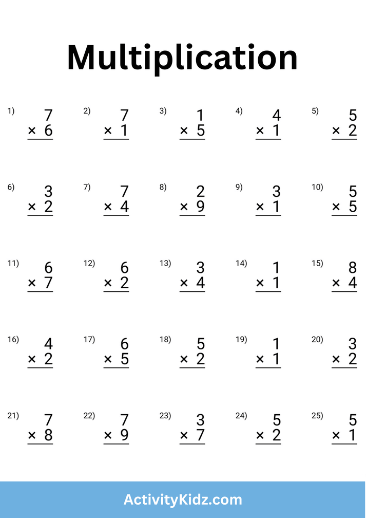 Multiplication Mastery Worksheet- Download FREE Printable Worksheets ...