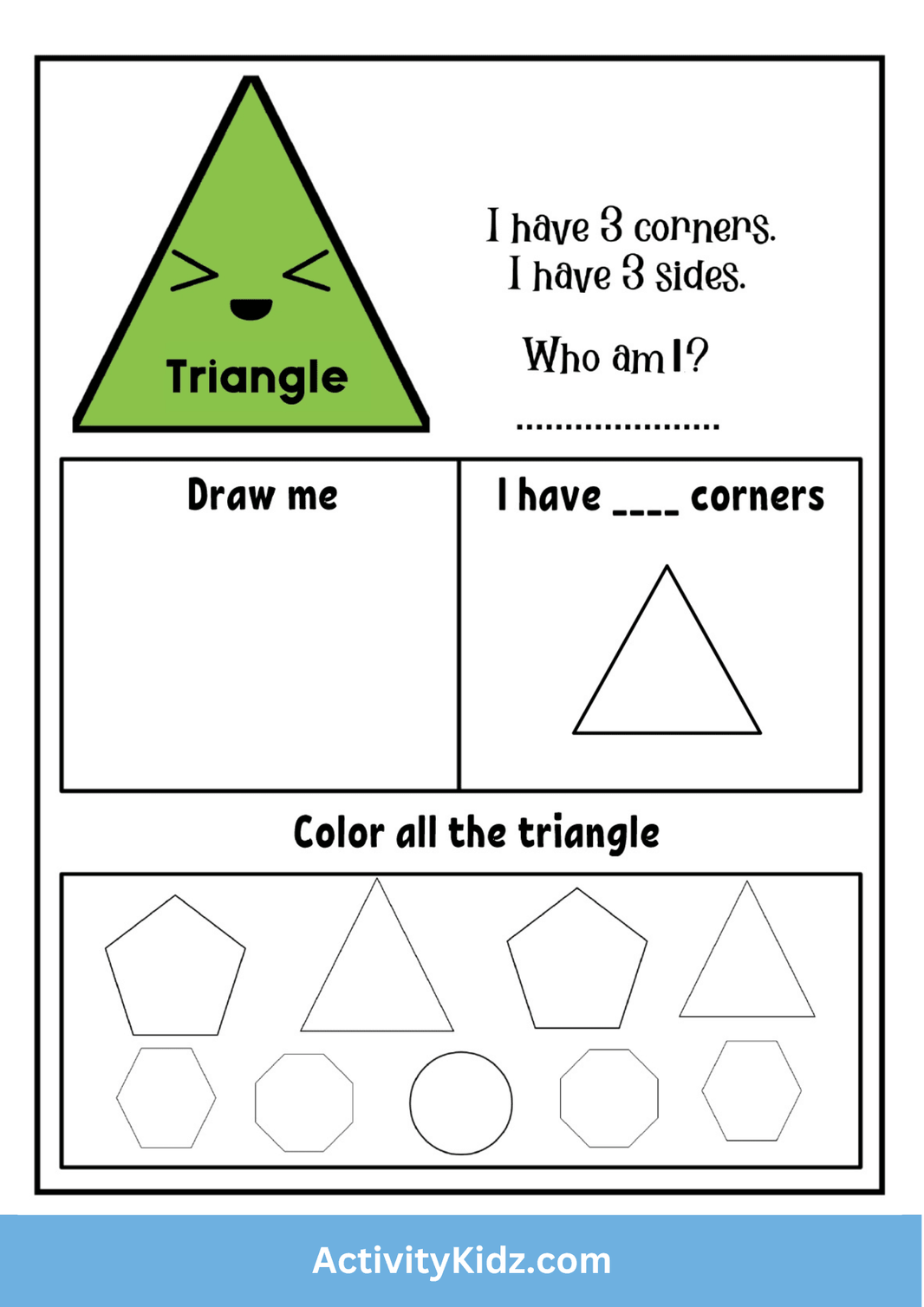 Upper Kindergarten Worksheets and Free Printables for Kids – ActivityKidz