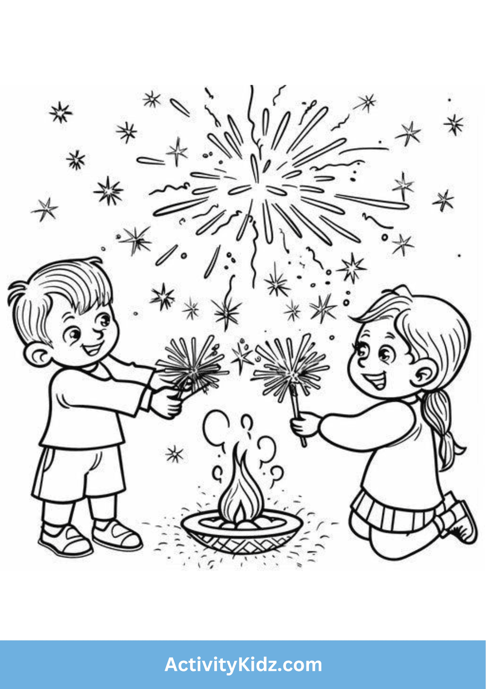 Diwali Fireworks- Download FREE Printable Worksheets for Kids ...