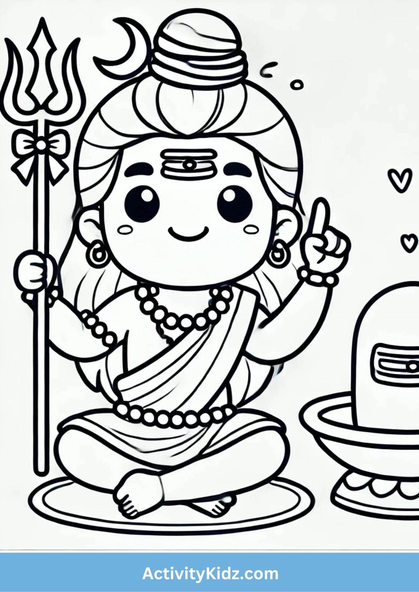 Lord Shiva Coloring Worksheet- Download FREE Printable Worksheets for ...